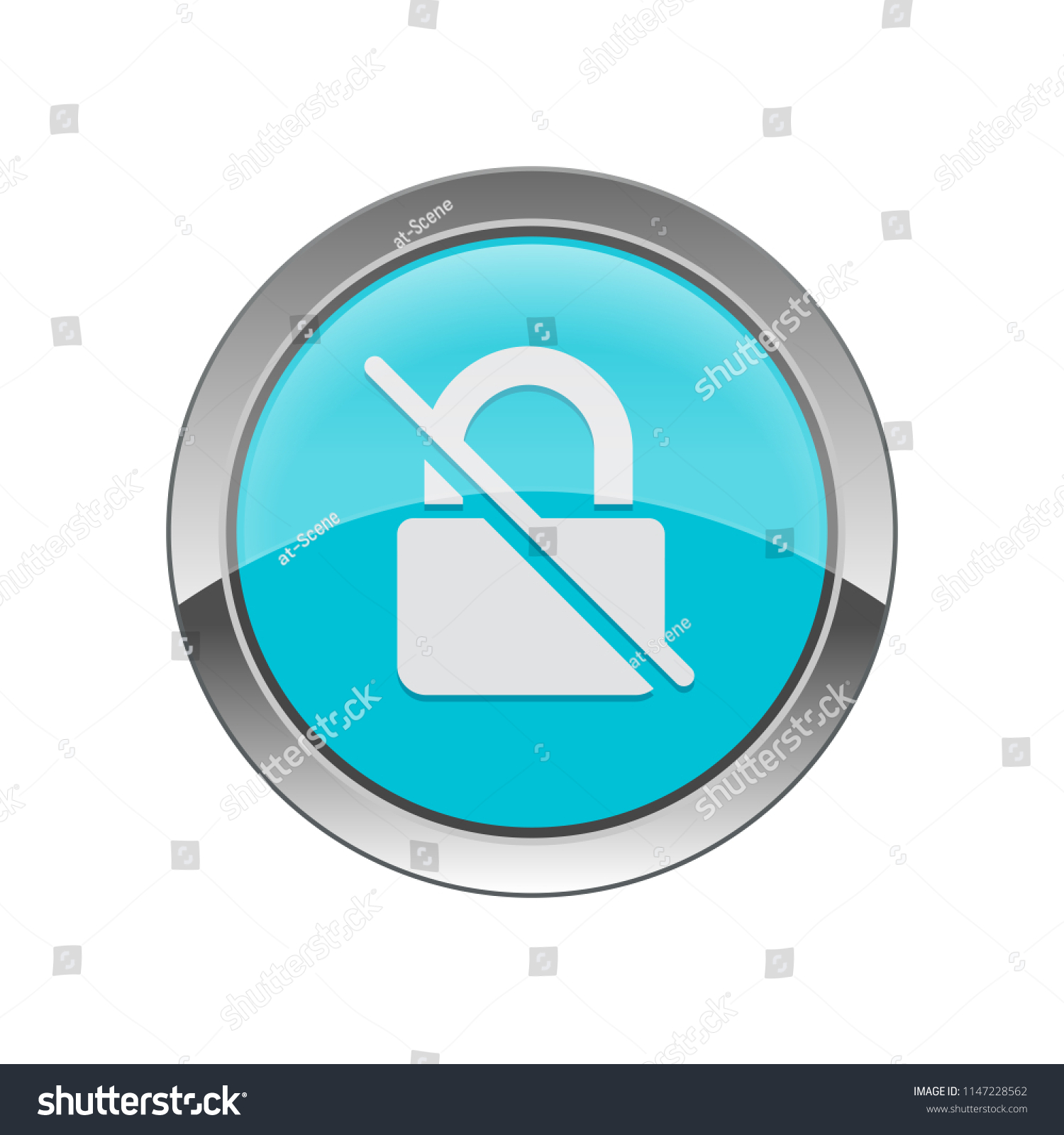 Cracked Lock App Icon Stock Vector (Royalty Free) 1147228562 | Shutterstock