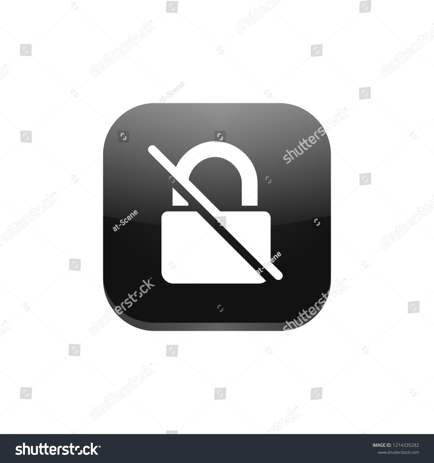 Cracked Lock App Icon Stock Vector (Royalty Free) 1214335282 | Shutterstock