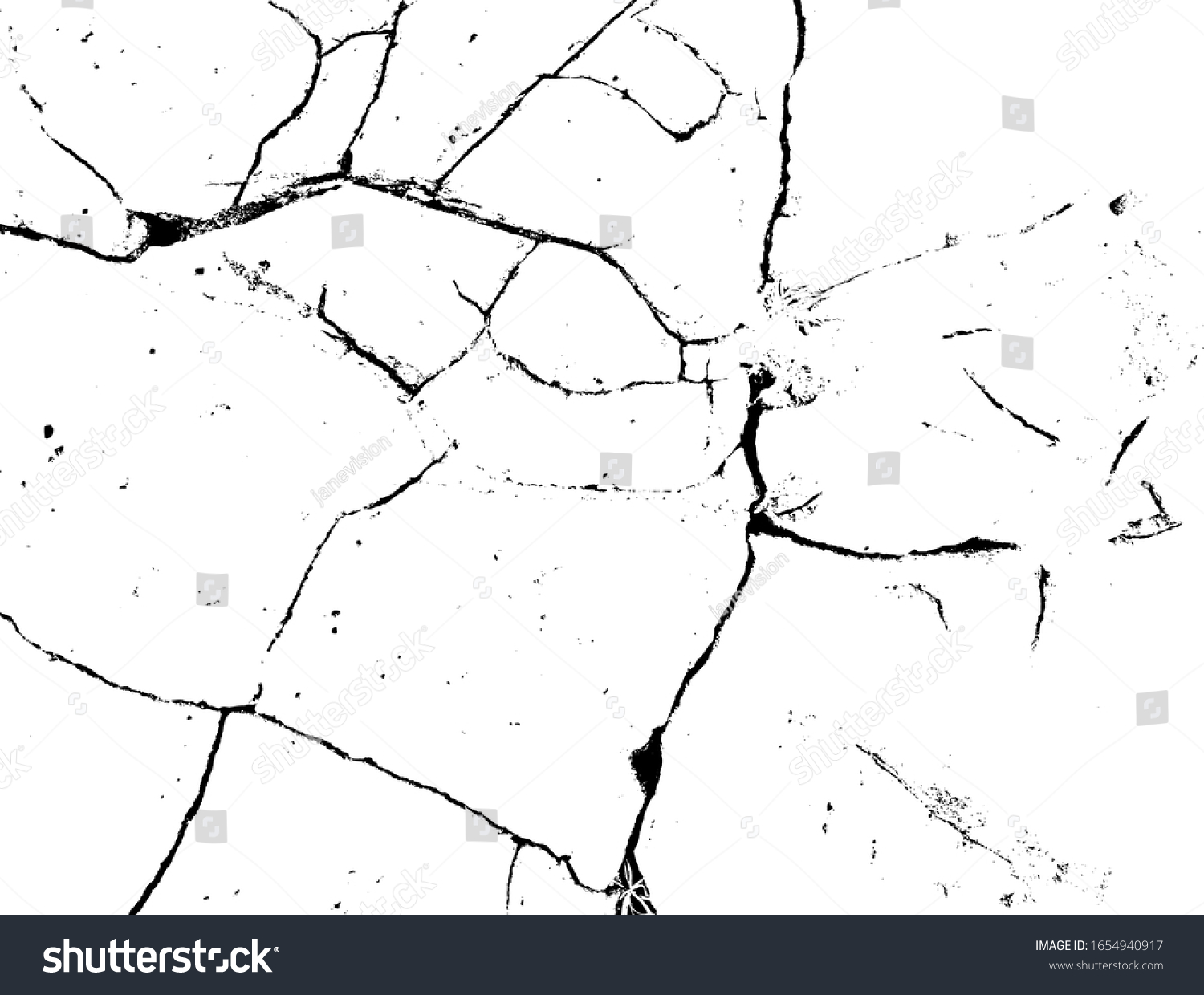 Cracked Rock Grunge Vector Texture Overlay Stock Vector (Royalty Free ...