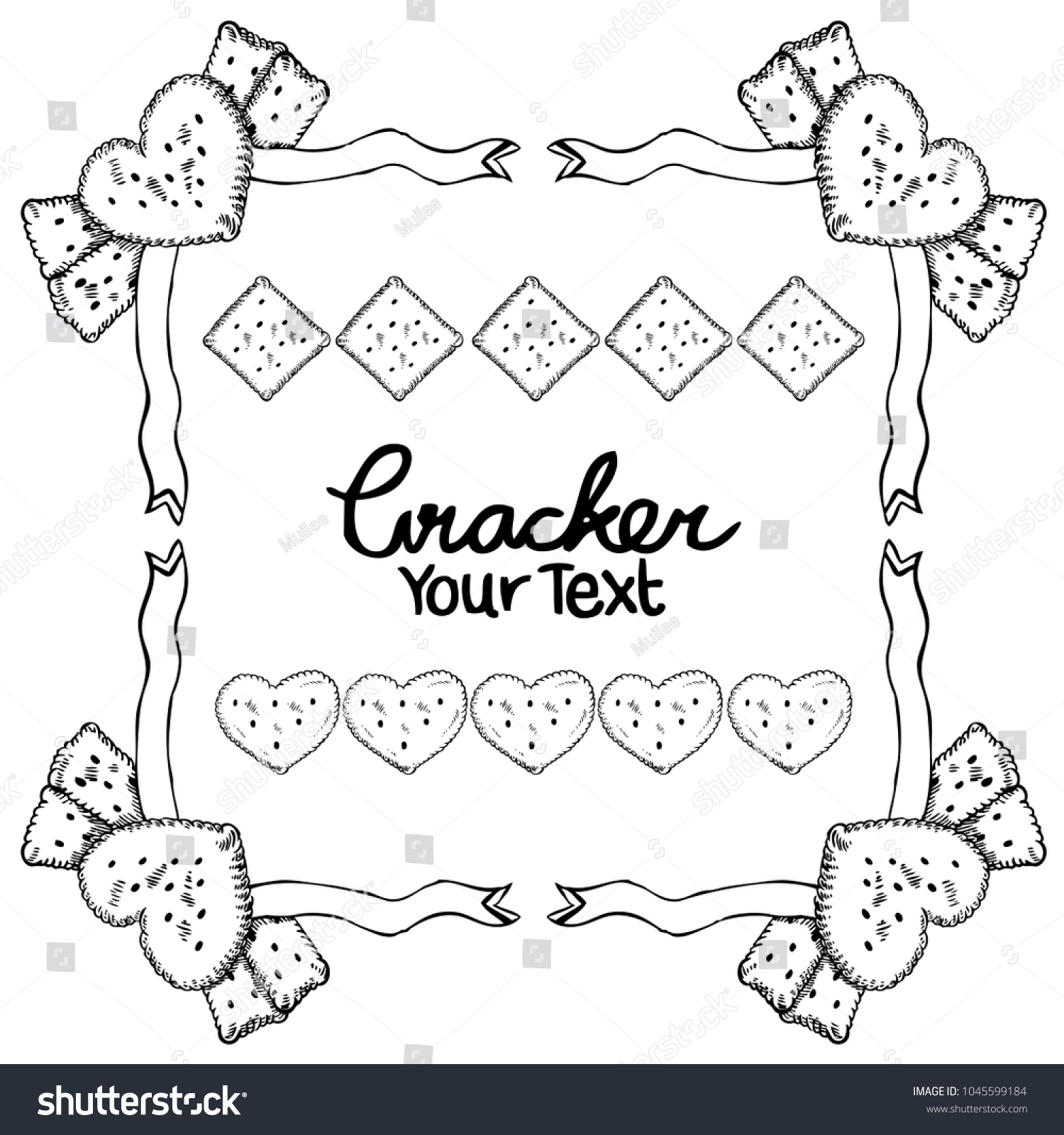 Crackers Vector Hand Drawn Set Illustration Stock Vector (Royalty Free ...