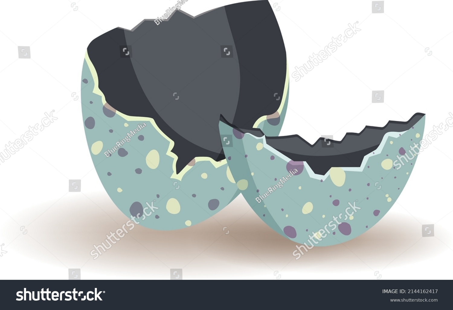 Cracking Eggs On White Background Illustration Stock Vector (Royalty ...