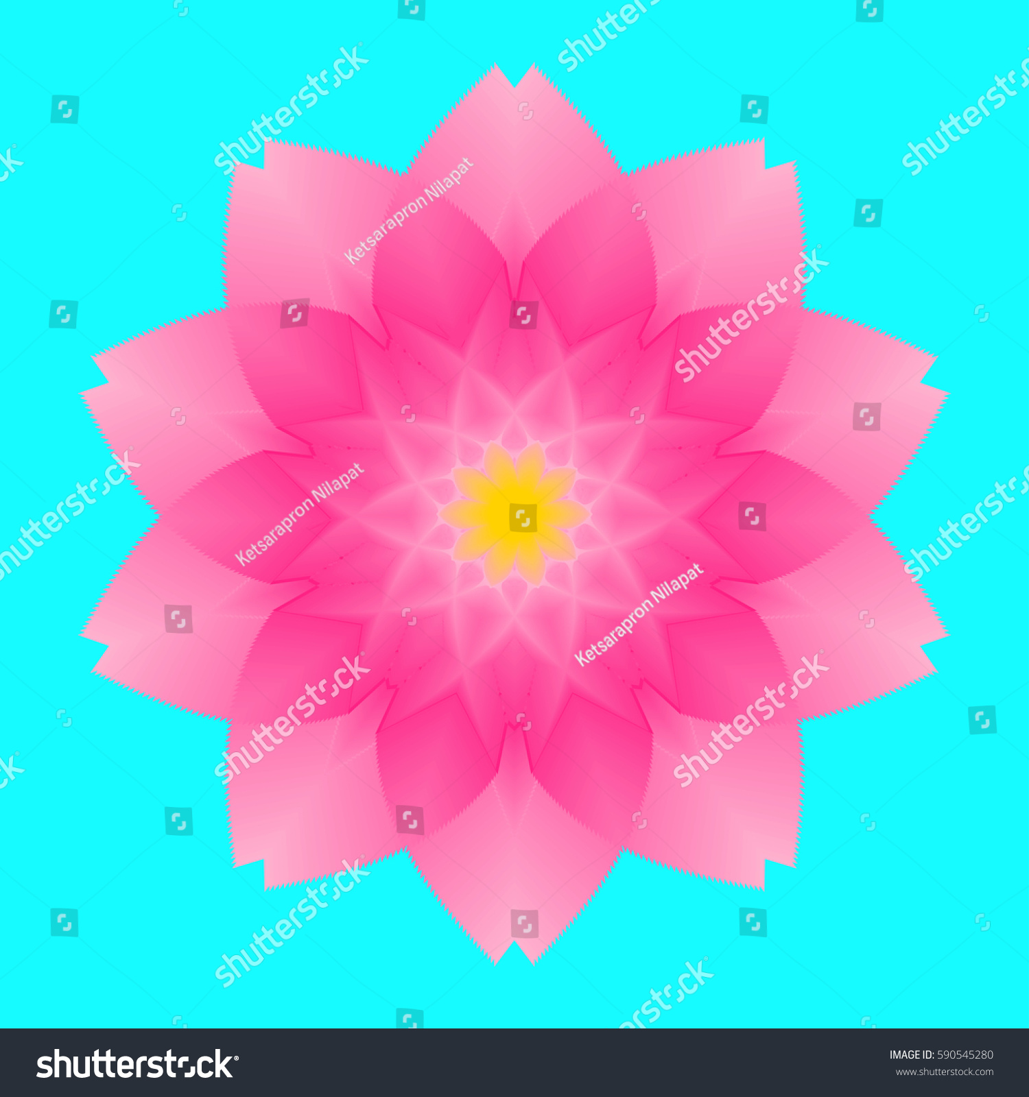 Craft Paper Flower Vector Stock Vector (Royalty Free) 590545280 ...