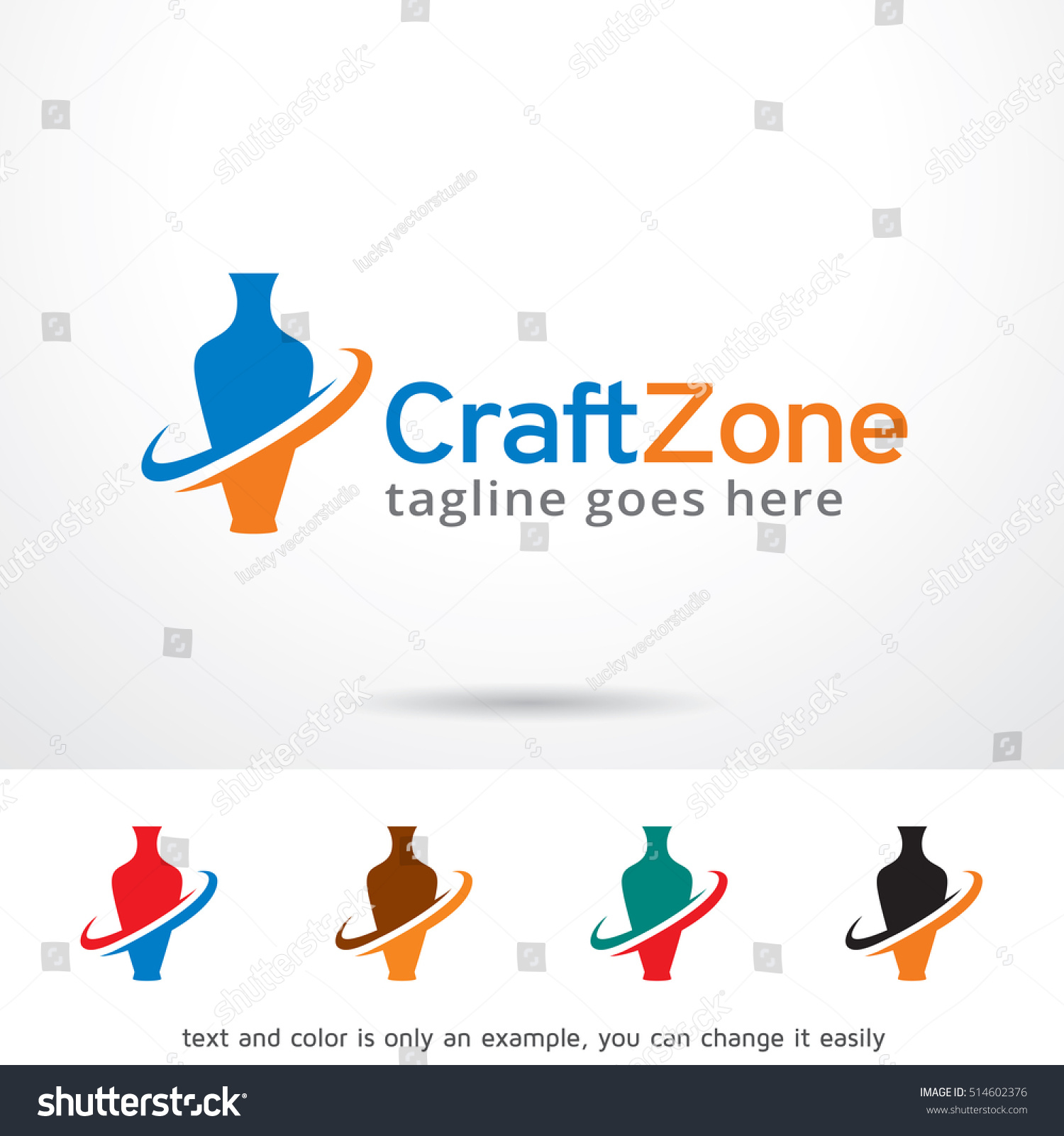 Craft Zone Logo Template Design Vector Stock Vector (Royalty Free ...
