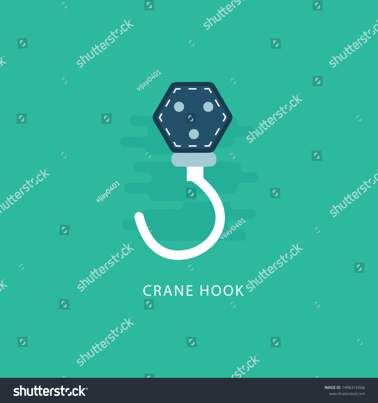 Crane Hook Logo Design Template Vector Stock Vector (Royalty Free ...