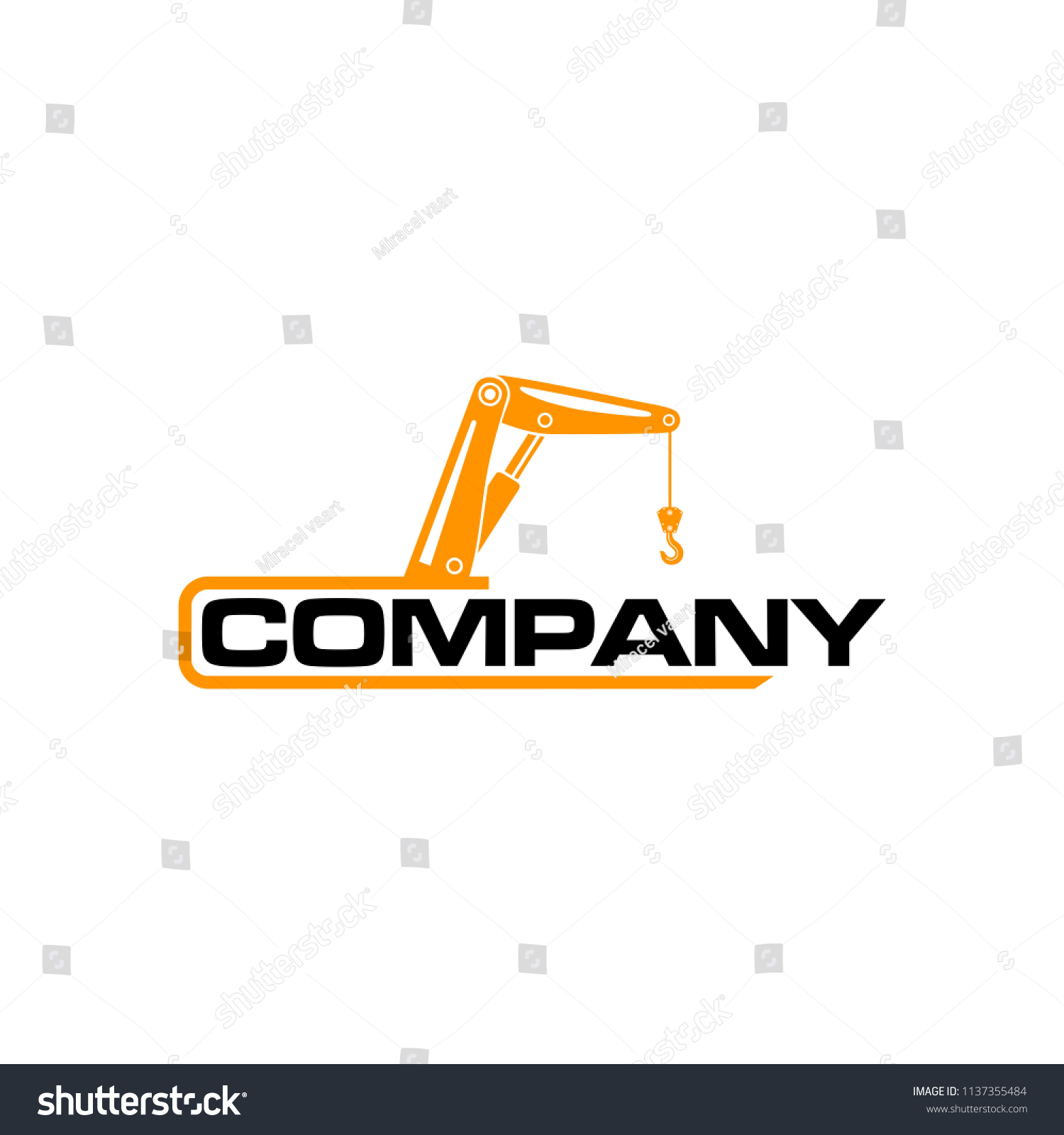 Crane Logo Design Inspiration Stock Vector (Royalty Free) 1137355484