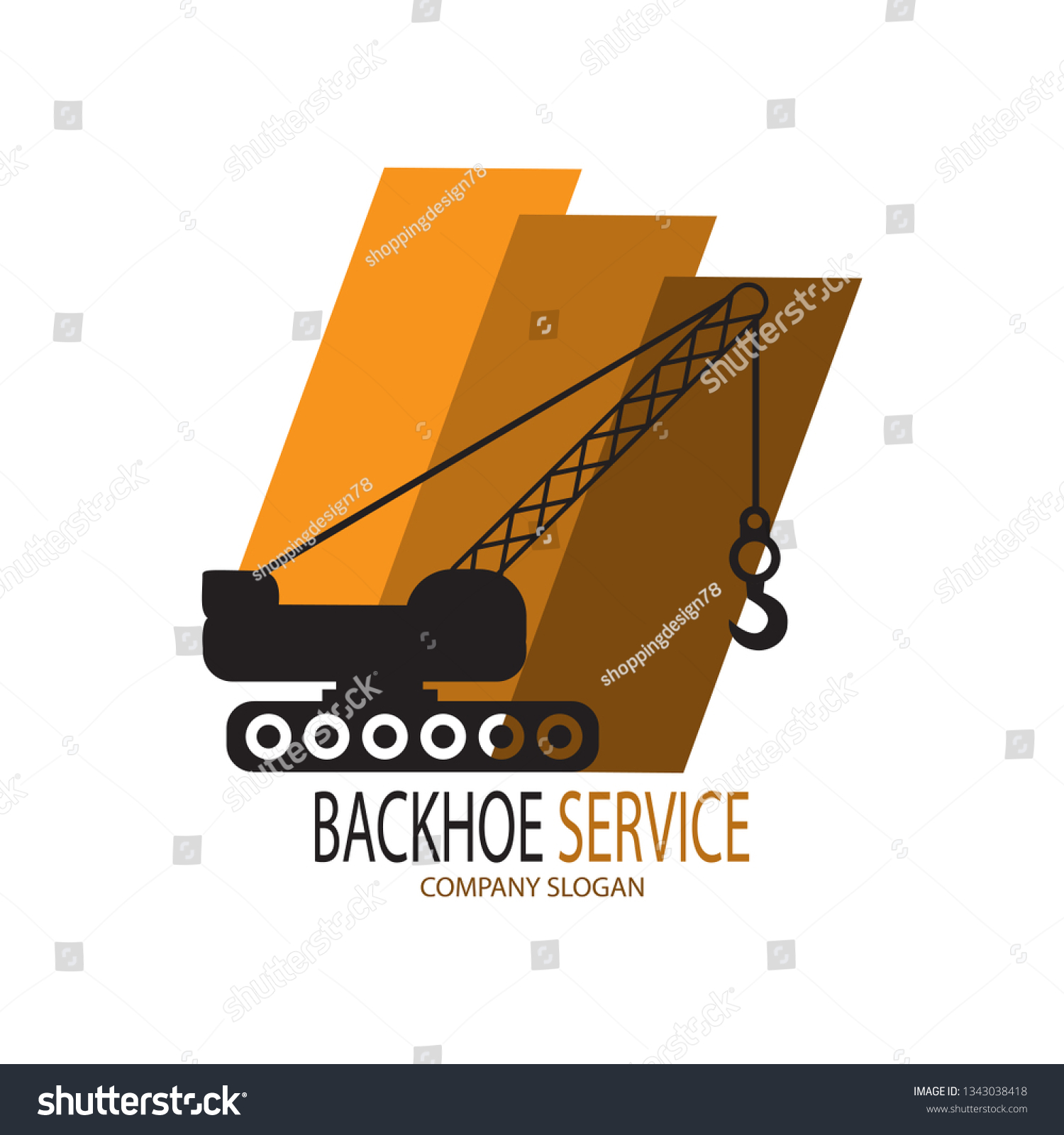 Crane Service Logo Stock Vector (Royalty Free) 1343038418