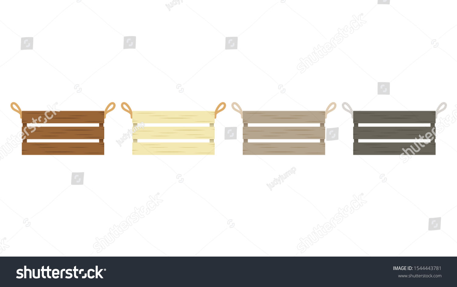 Crate Stack Cartoon Vector Free Space Stock Vector (Royalty Free ...