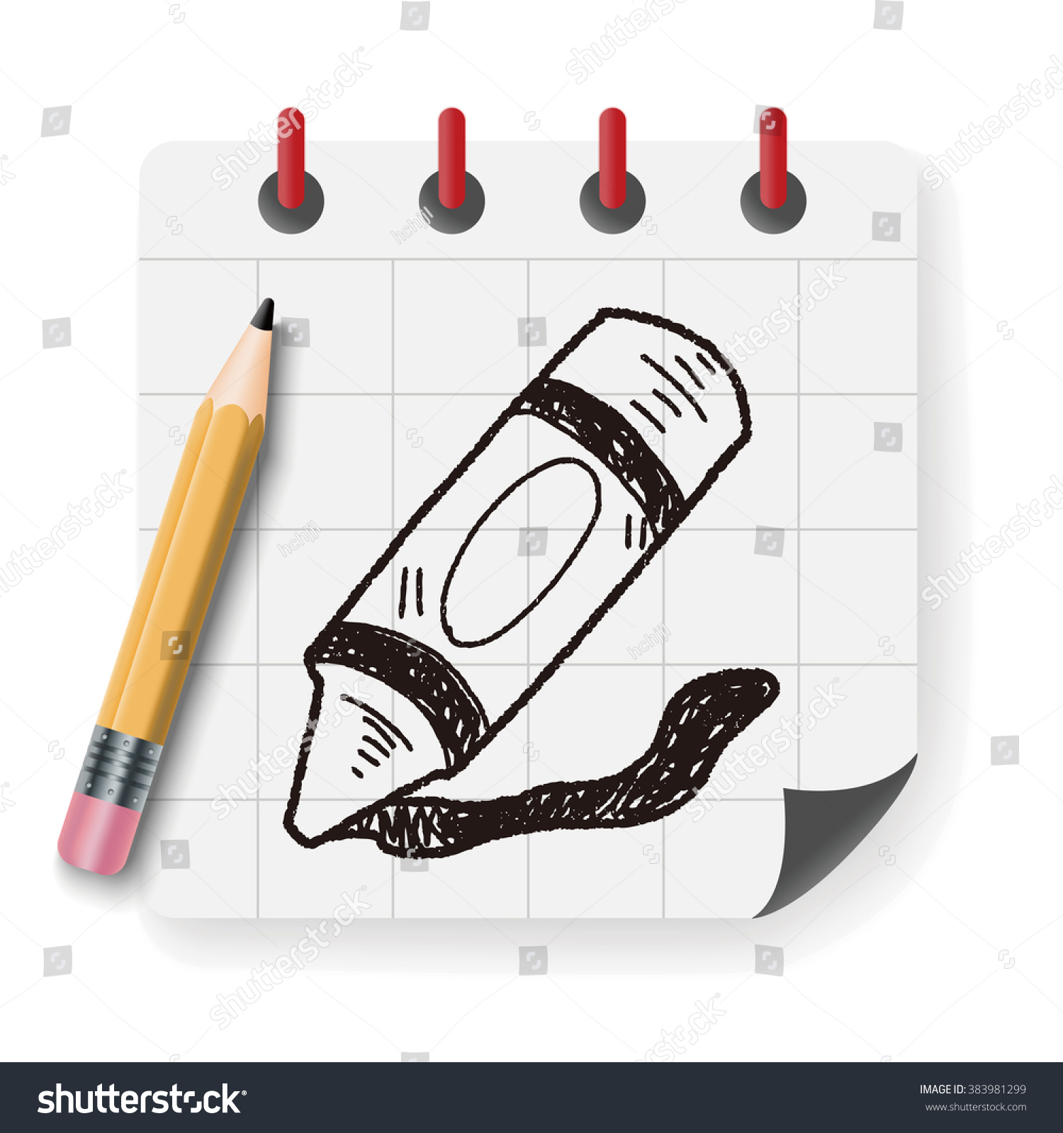 Crayon Doodle Stock Vector (Royalty Free) 383981299 | Shutterstock