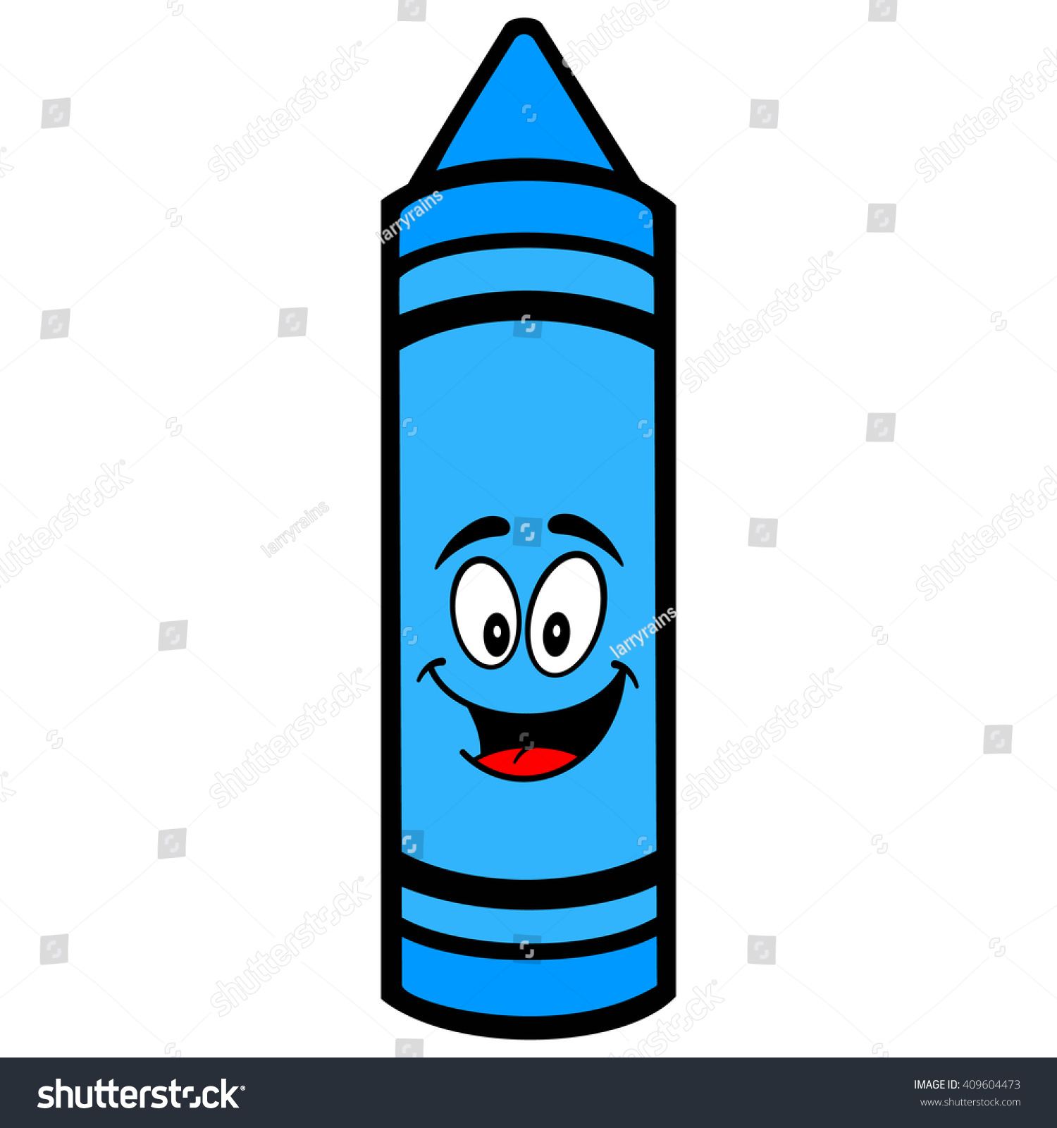 Crayon Mascot Stock Vector (Royalty Free) 409604473