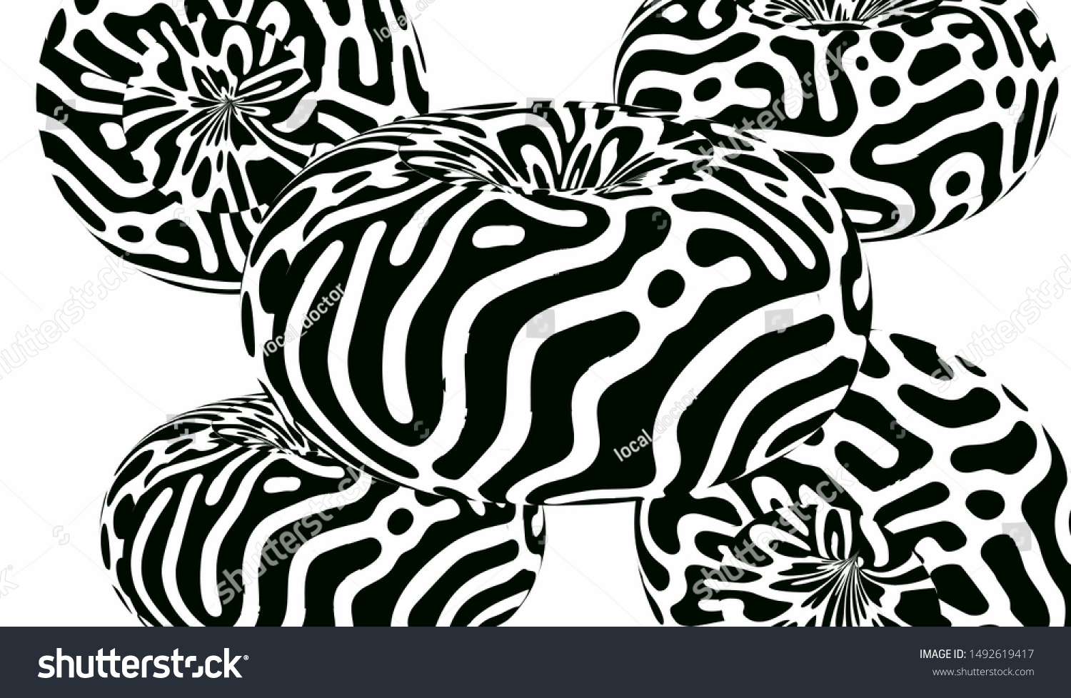 Crazy Psychedelic Pattern Googie Style Abstract Stock Vector (Royalty ...