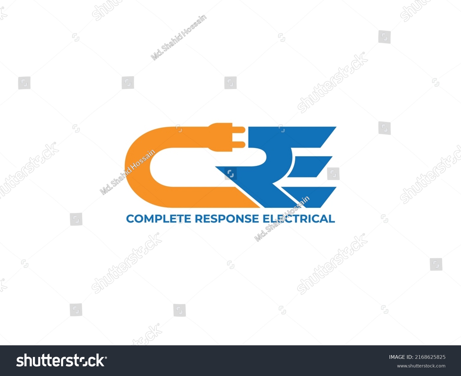 Cre Letter Logo Design Template Vector Stock Vector (Royalty Free ...