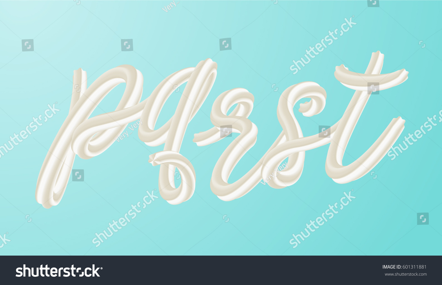 Cream Abc Letters Set Stock Vector (Royalty Free) 601311881 | Shutterstock