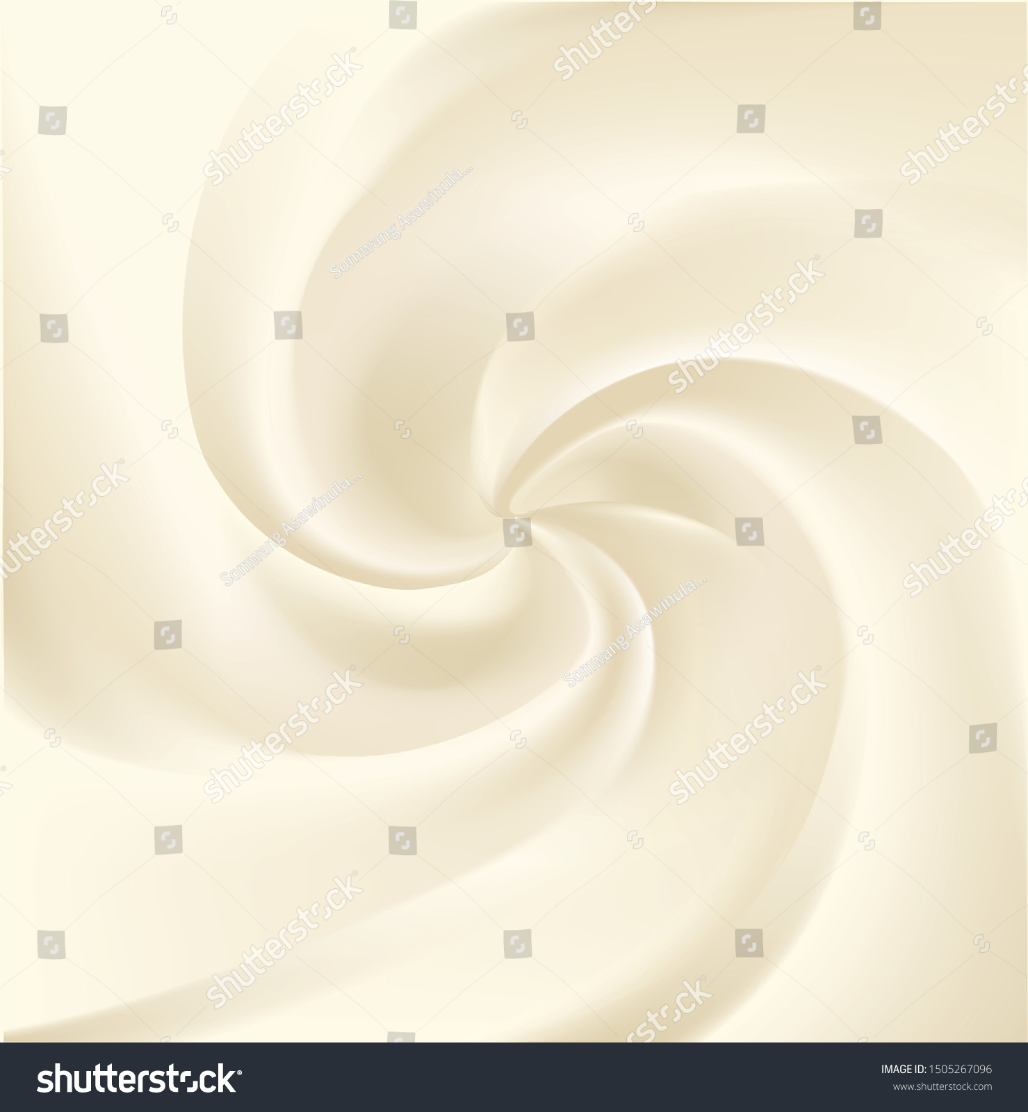 Cream Milk Vortex Cycle Background Design Stock Vector (Royalty Free ...