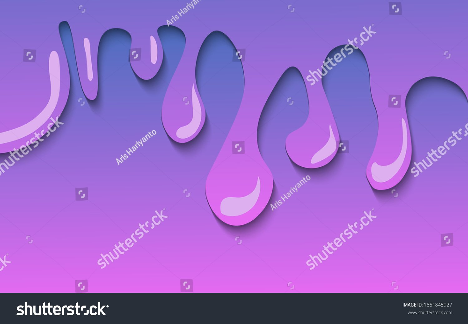 Creamy Dripping Shades Gradient Liquid Vector Stock Vector (Royalty ...