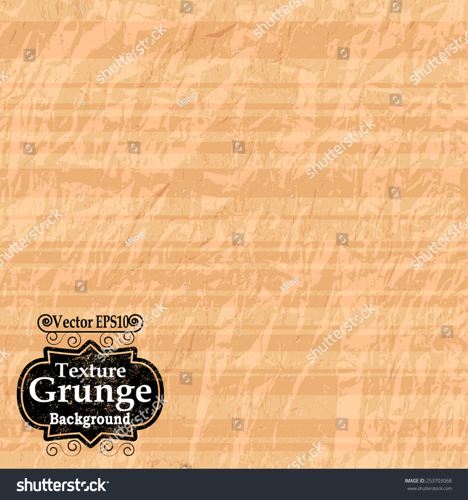 Creased Paper Background Texture Vector Illustration Stock Vector ...