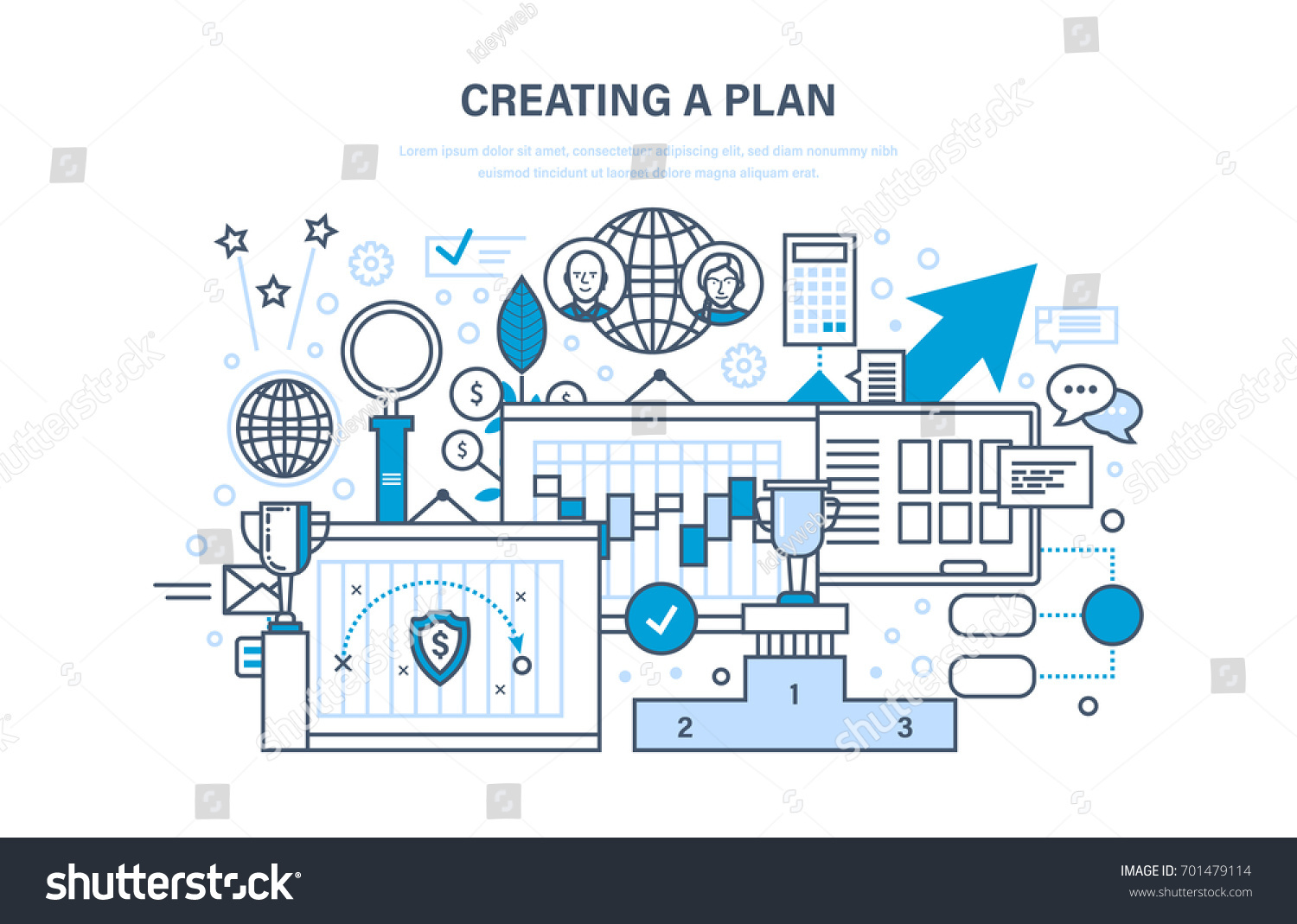 Creating Plan Time Management Optimization Work: เวกเตอร์สต็อก (ปลอดค่า ...