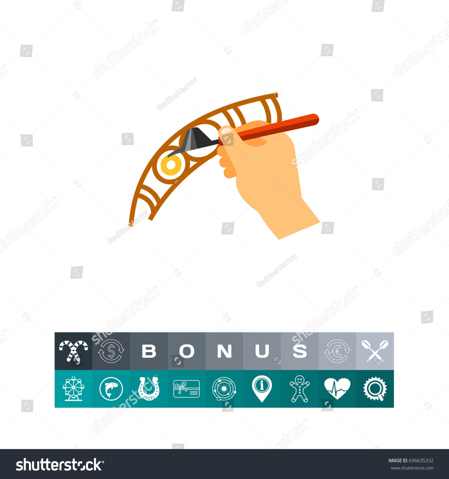 Creating Traditional Batik Canting Icon Stock Vector (Royalty Free ...