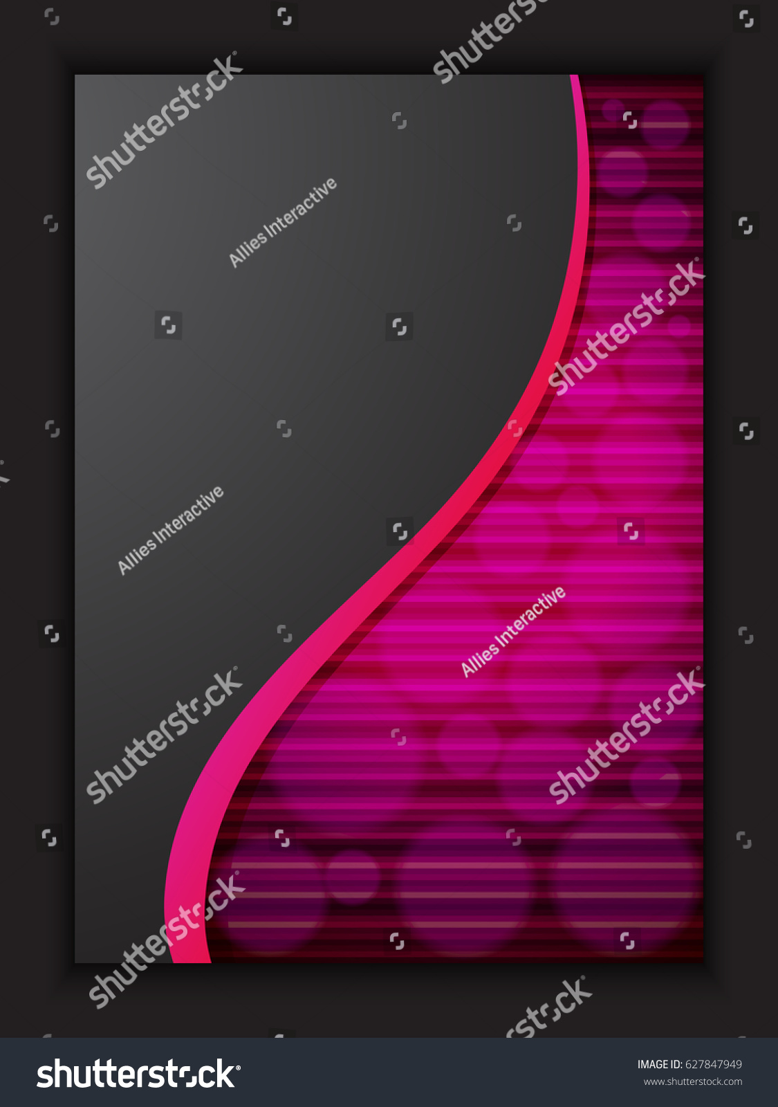 Creative Abstract Flyer Template Brochure Design Stock Vector Royalty