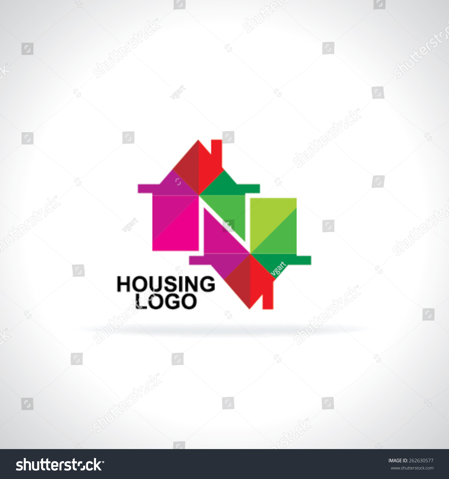 Creative Abstract Home Logo Concept Stock Vector (Royalty Free) 262630577