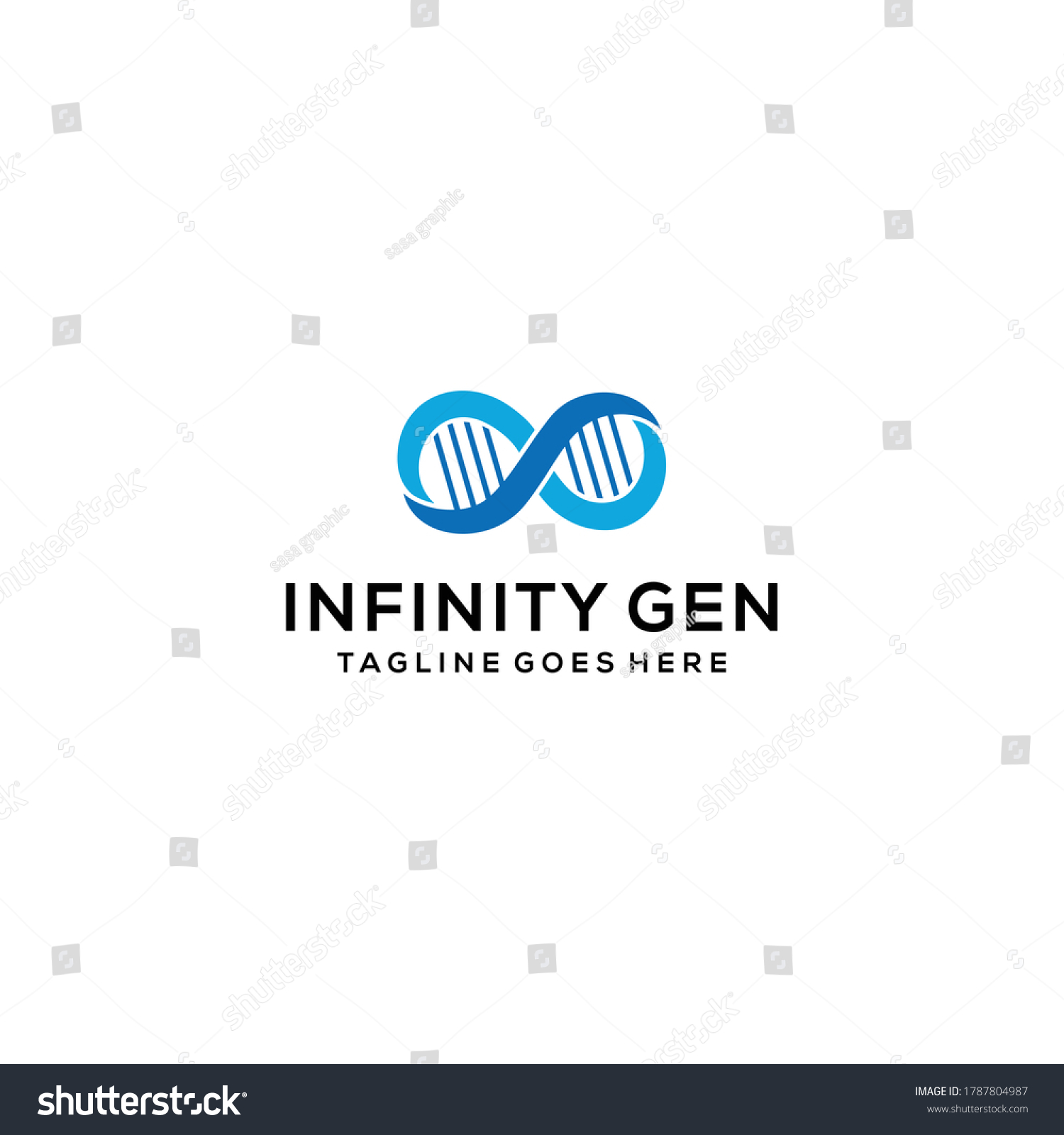 Creative Abstract Modern Infinity Gen Logo Stock Vector (Royalty Free ...
