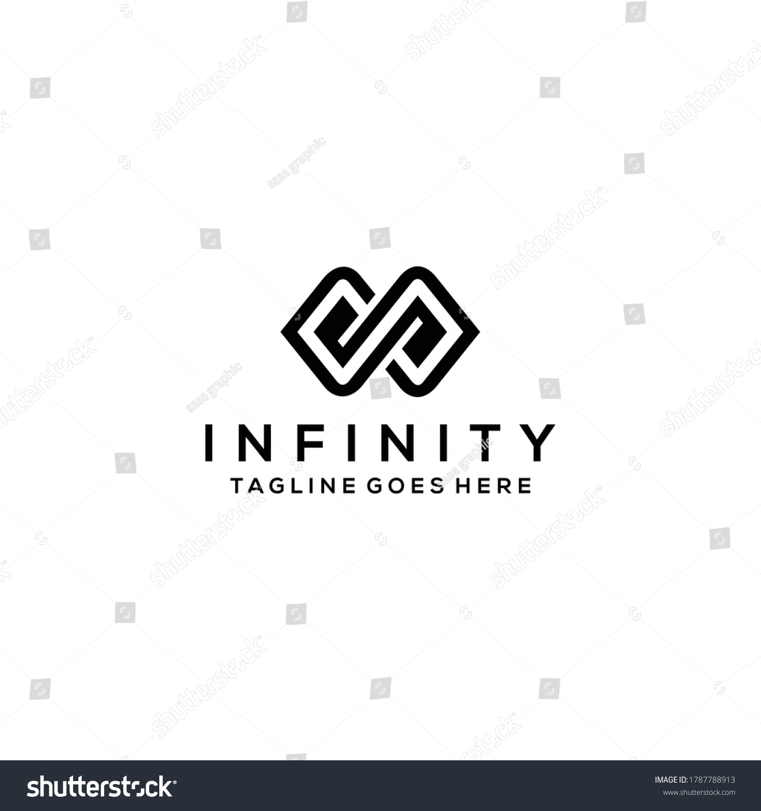 Creative Abstract Modern Infinity Logo Template Stock Vector (Royalty ...