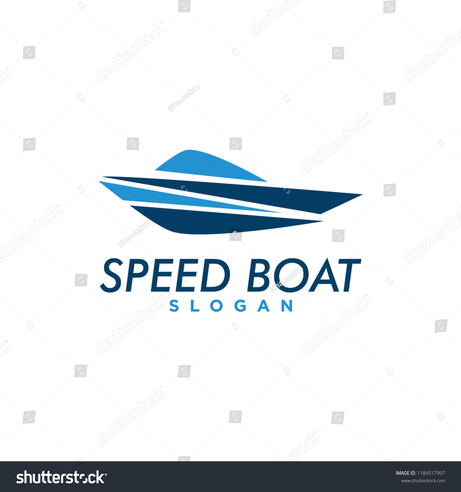 Creative Abstract Ship Boat Logo Design Stock Vector (Royalty Free ...