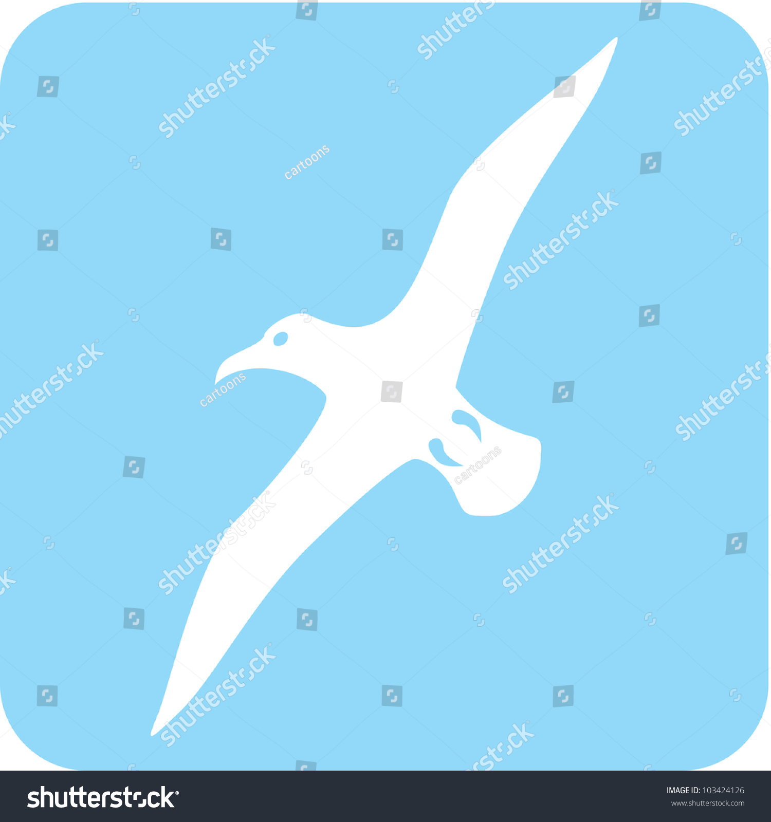 Creative Albatross Bird Icon Stock Vector 103424126 - Shutterstock