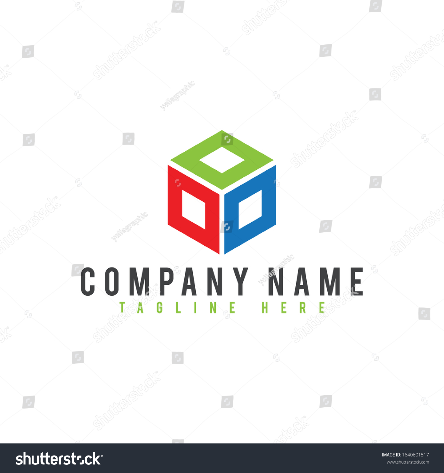 Creative Colorful Cubic Logo Design Vector Stock Vector (Royalty Free ...