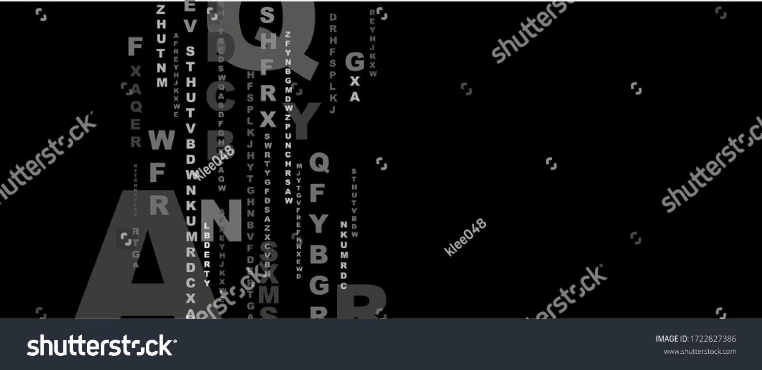 Creative Modern Background Letters Stock Vector (Royalty Free ...