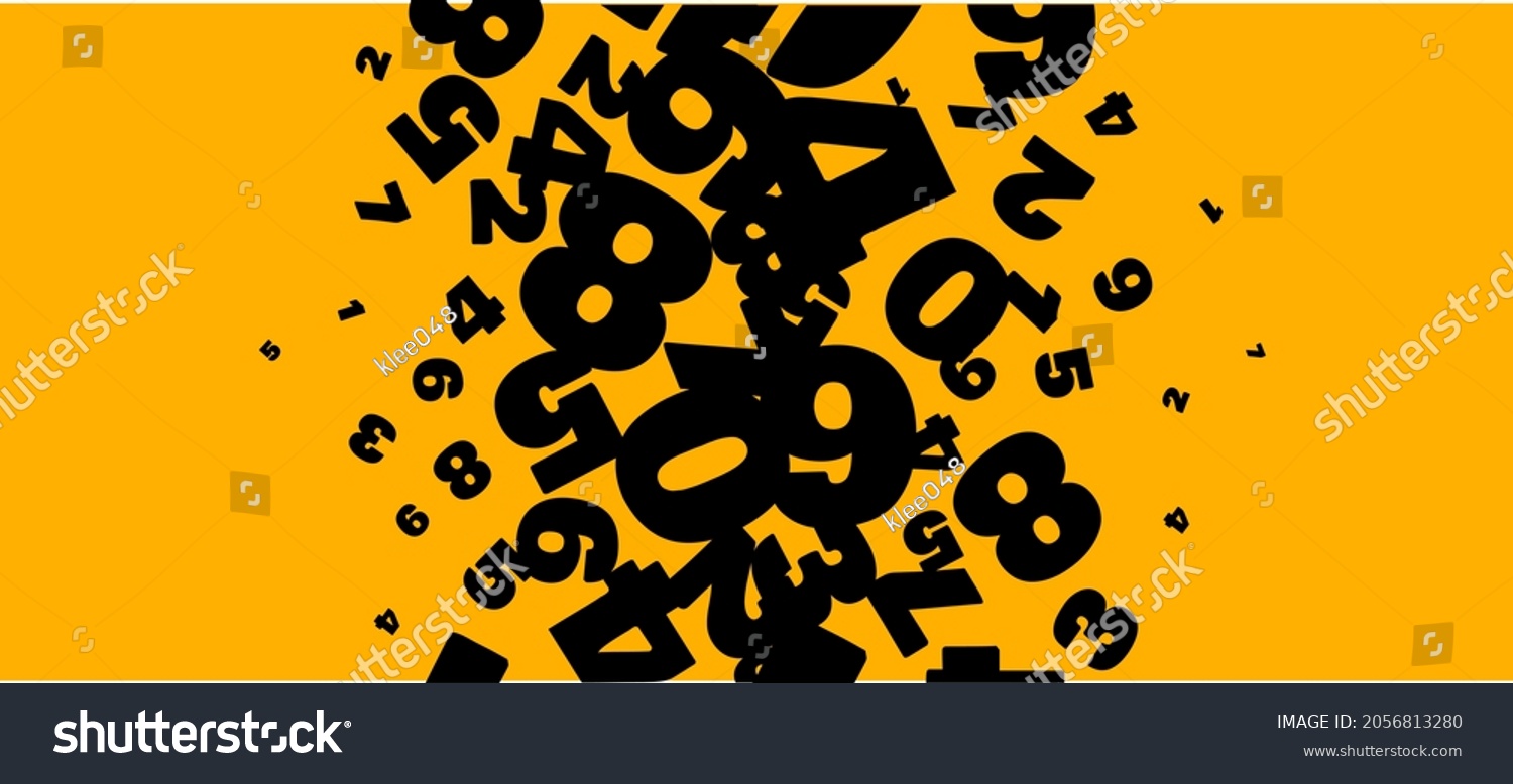 Creative Modern Background Numbers Stock Vector (Royalty Free ...