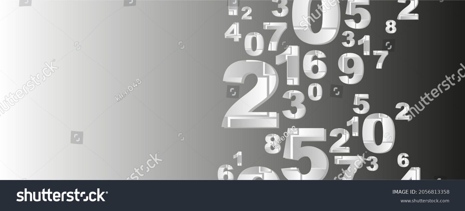 Creative Modern Background Numbers Stock Vector (Royalty Free ...