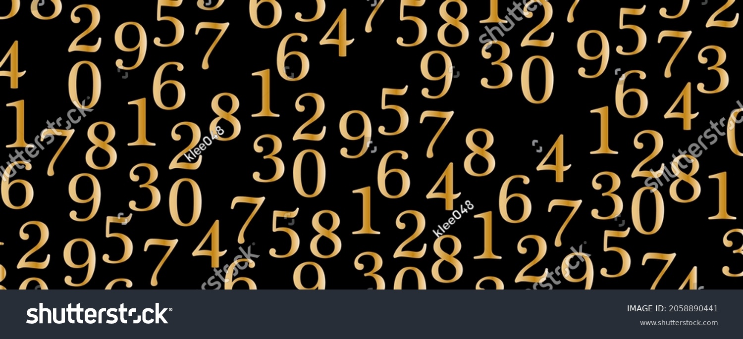 Creative Modern Background Numbers Stock Vector (Royalty Free ...