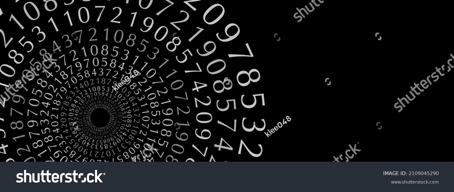 Creative Modern Background Numbers Stock Vector (Royalty Free ...
