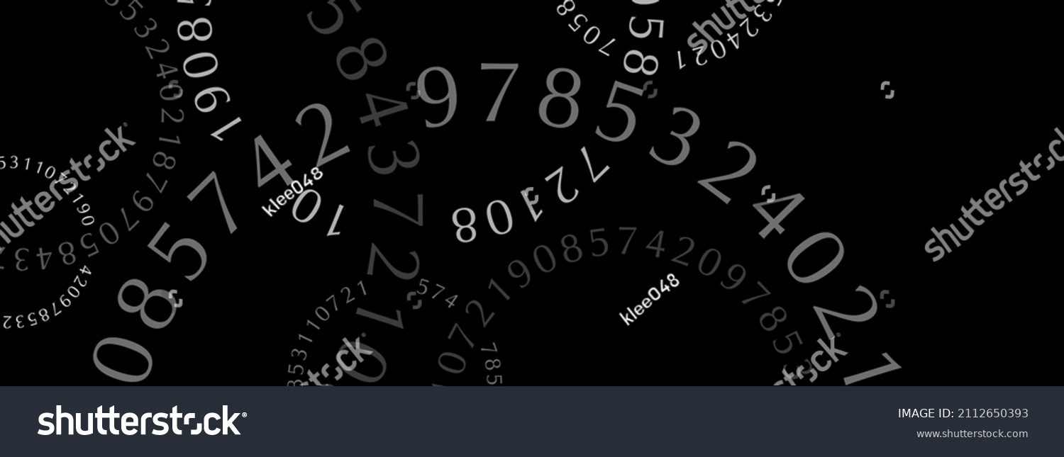 Creative Modern Background Numbers Stock Vector (Royalty Free ...
