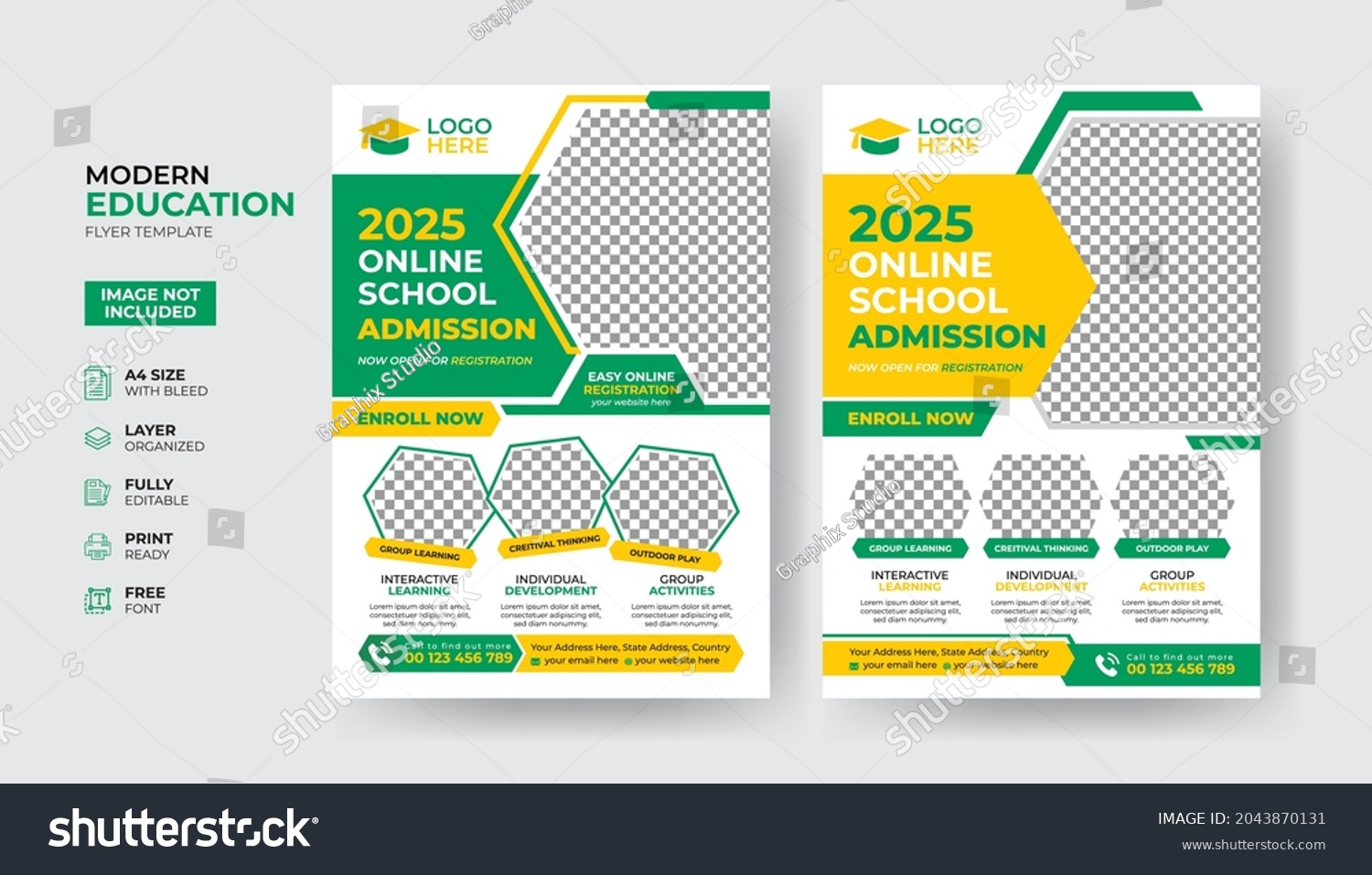 Creative Modern Online School Kids Education Stock Vector (Royalty Free ... Creative Modern Online School Kids Education Stock Vector (Royalty Free ...