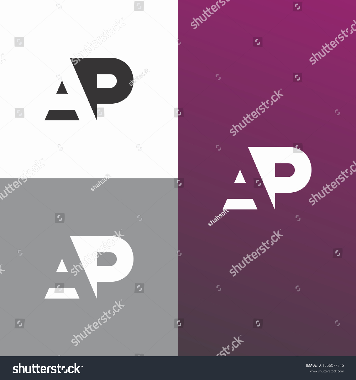 Creative Ap Logo Symbol Design Template Stock Vector (Royalty Free ...