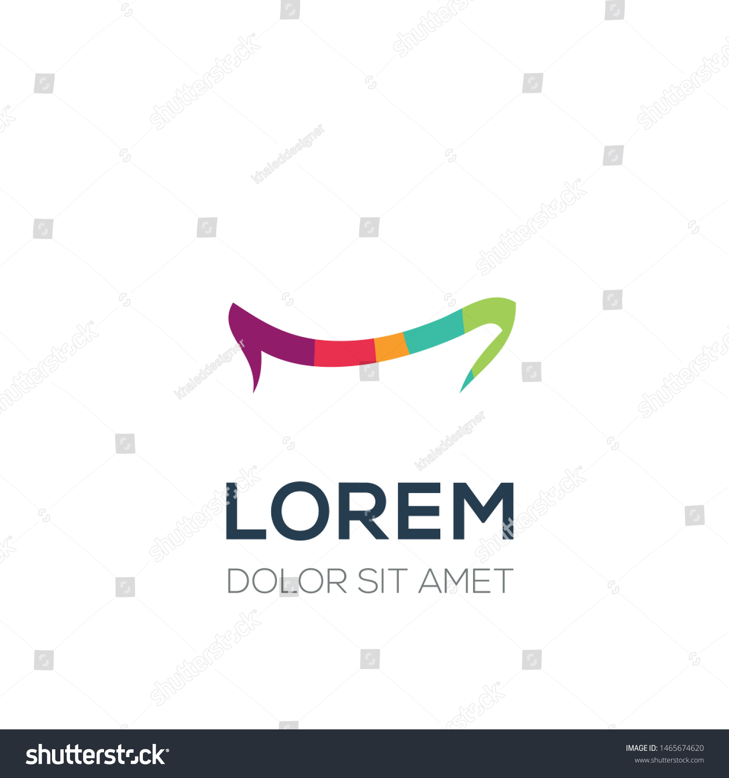 Creative Arabic Logo Calligraphy Lettersvector Illustration Stock ...