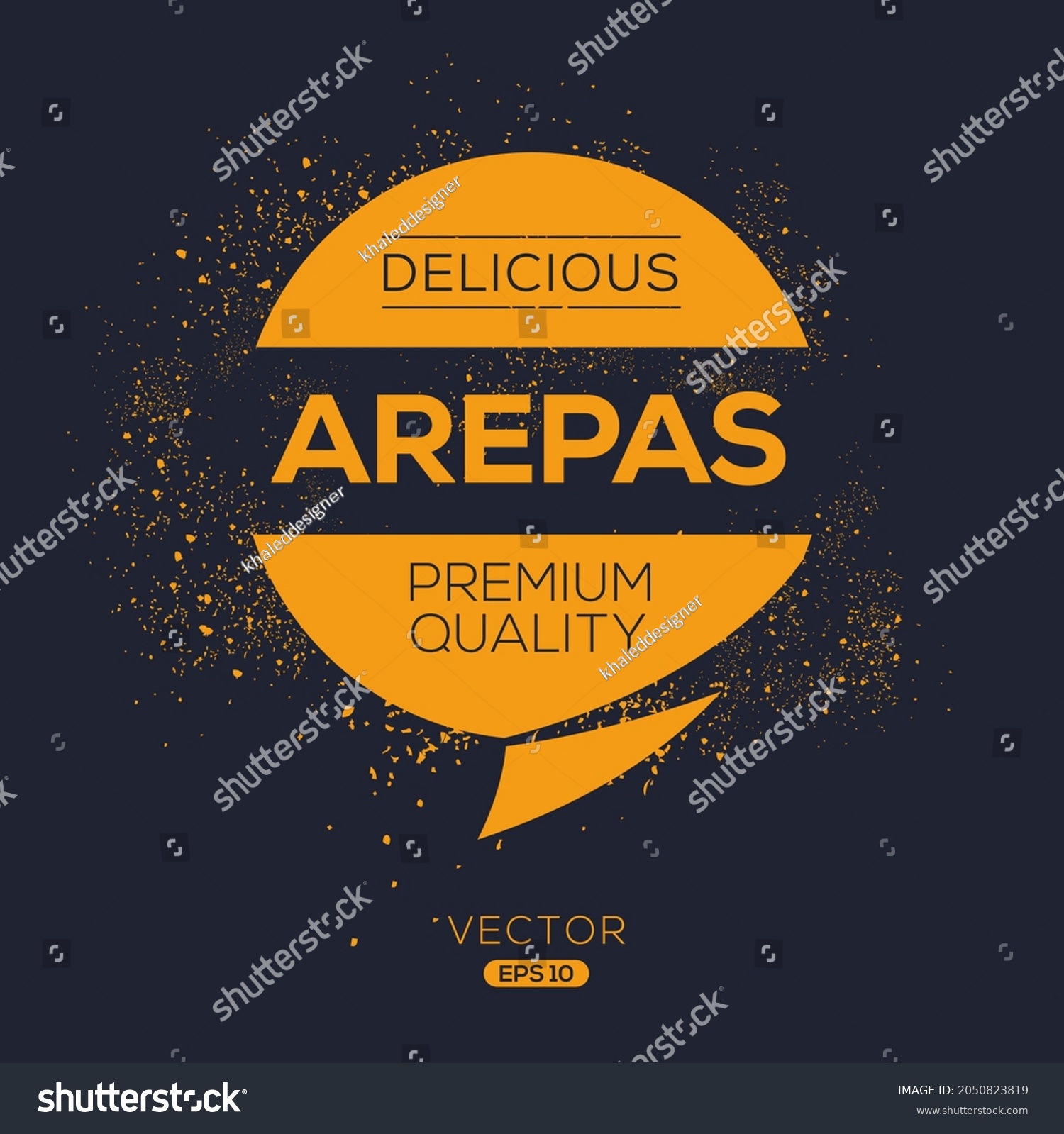 Creative Arepas Logo Arepas Sticker Vector Stock Vector (Royalty Free ...