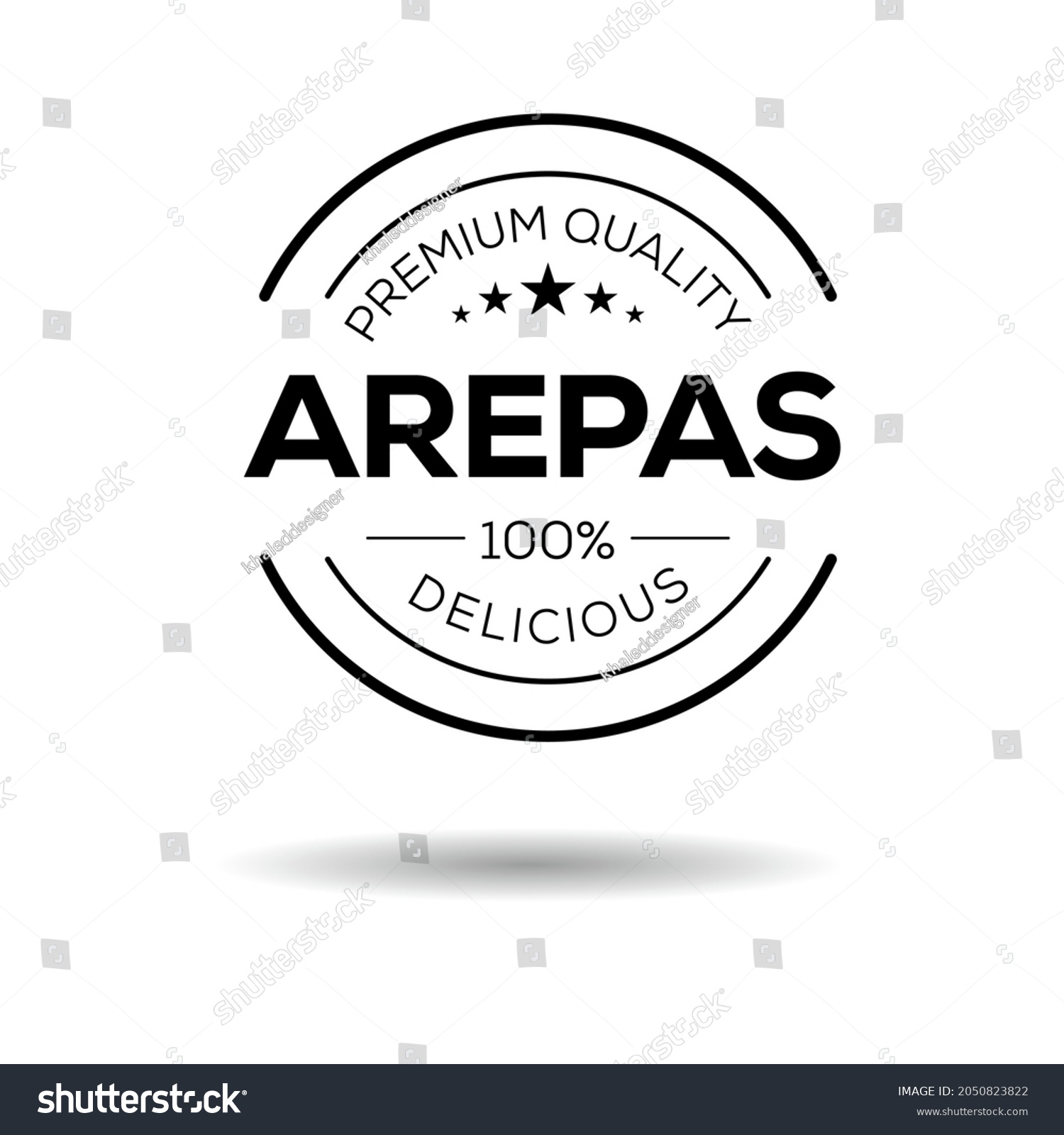 Creative Arepas Logo Arepas Sticker Vector Stock Vector (Royalty Free ...