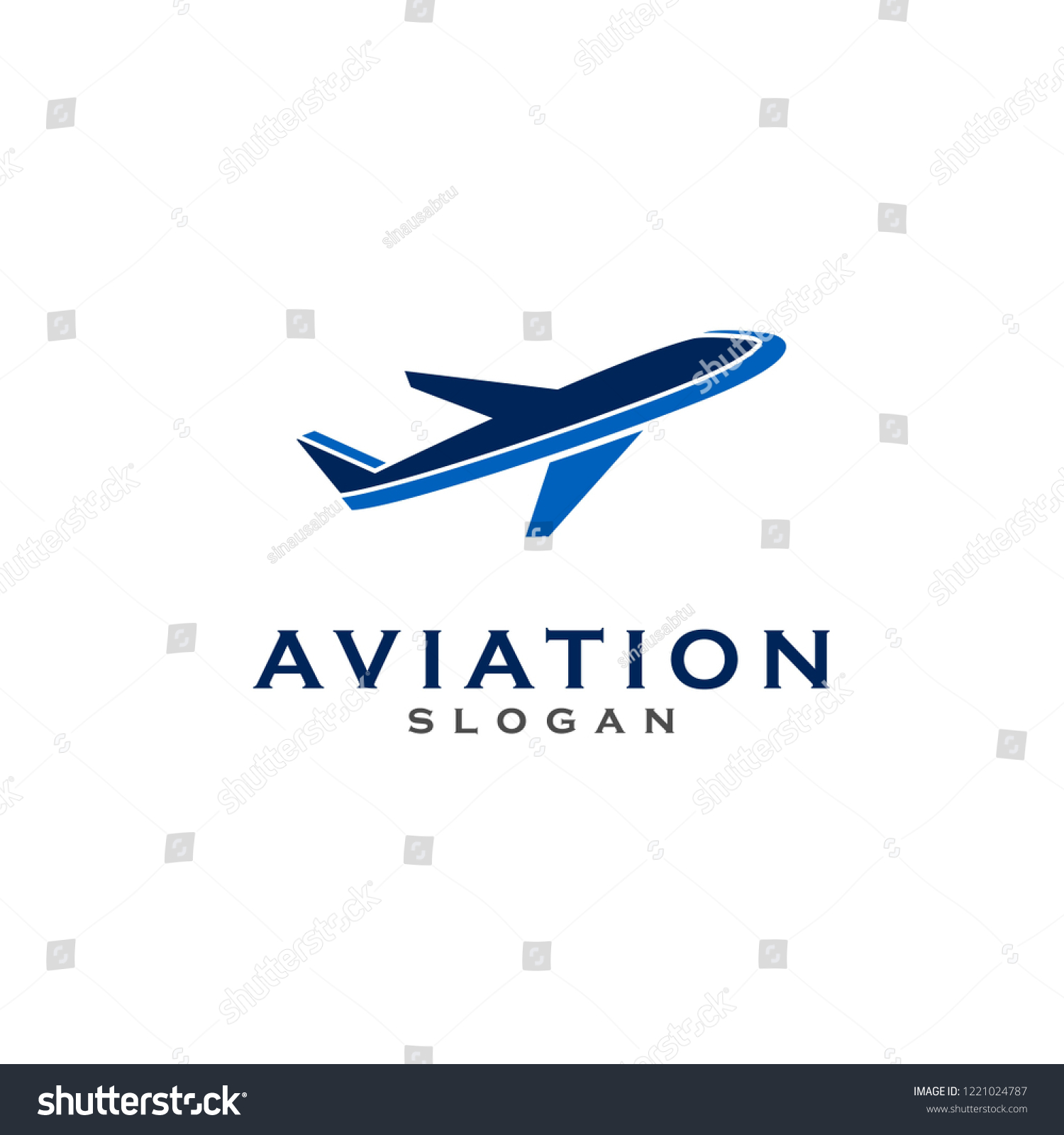 Creative Aviation Logo Plane Logo Design Stock Vector (Royalty Free ...