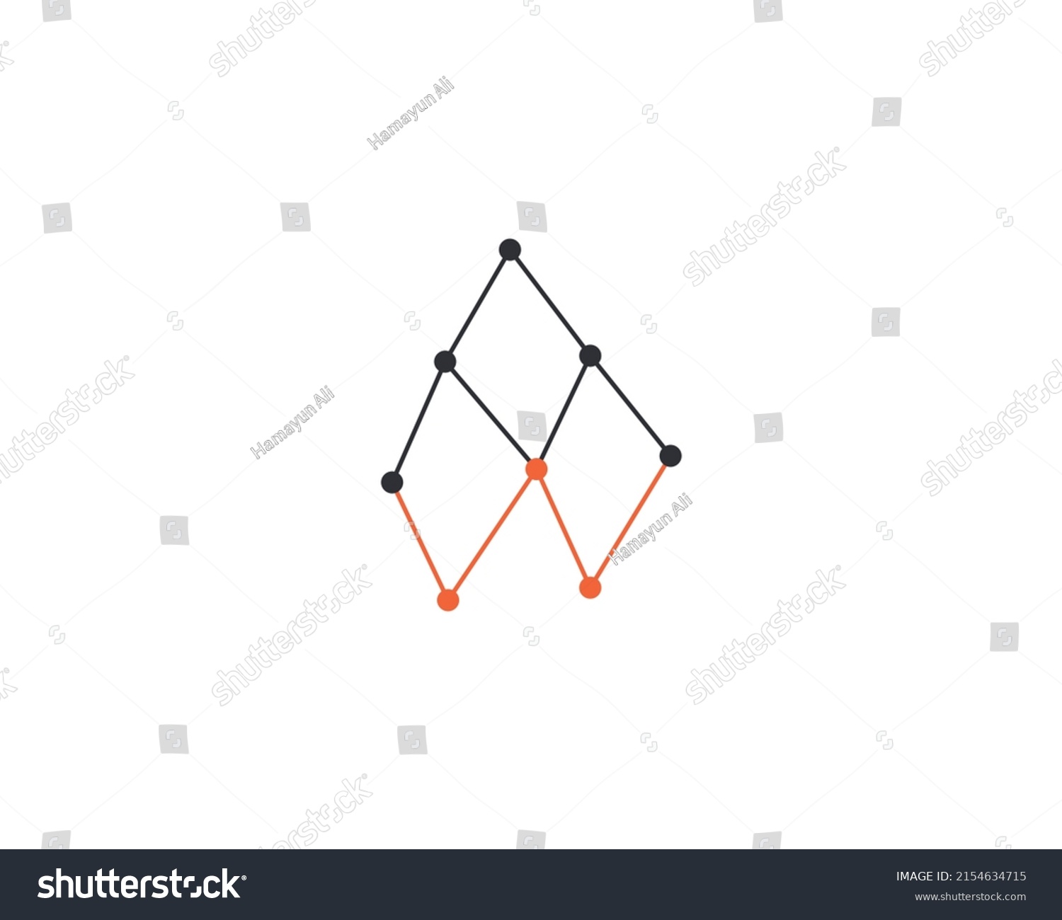 Creative Aw Logo Icon Design Template Stock Vector (Royalty Free ...