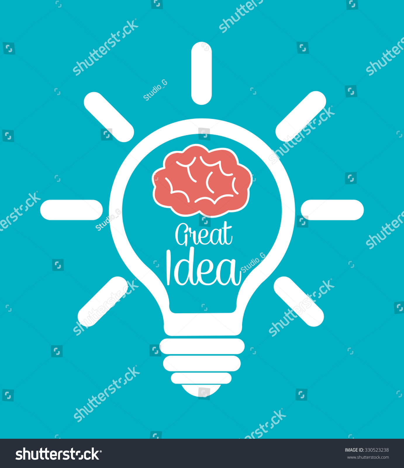 Creative Big Idea Graphic Design Vector Stock Vector (Royalty Free ...