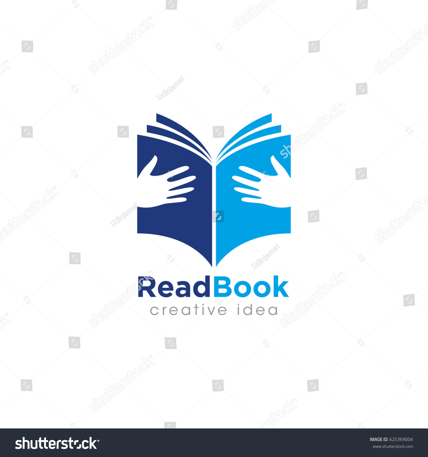 Creative Book Concept Logo Design Template Stock Vector (Royalty Free ...