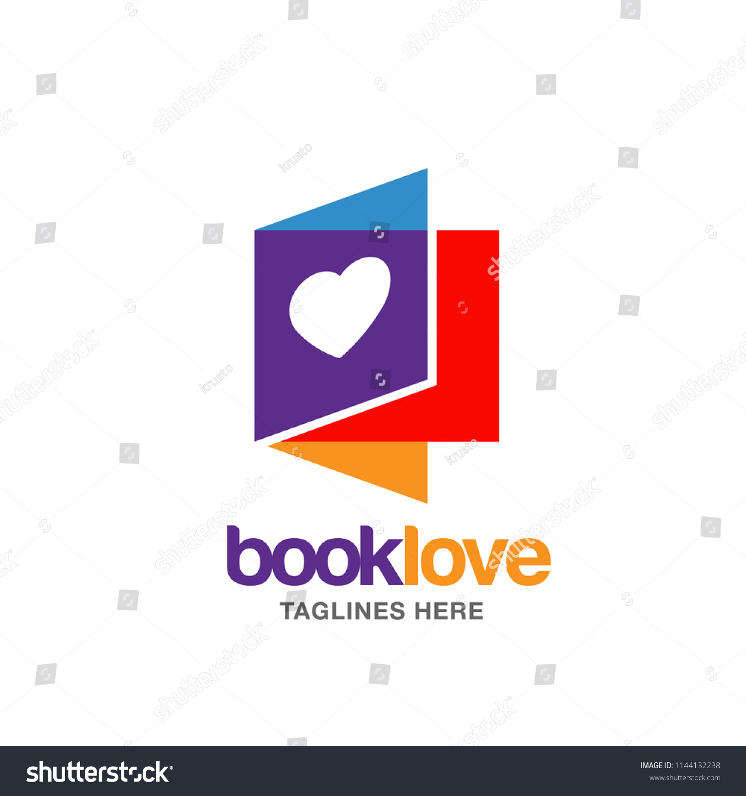 Creative Book Lover Vector Logoeducation Vector Stock Vector (Royalty ...