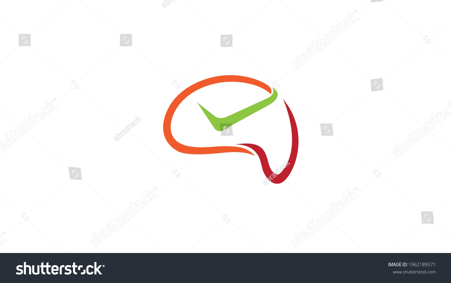 Creative Brain Check Symbol Logo Vector Stock Vector (Royalty Free ...