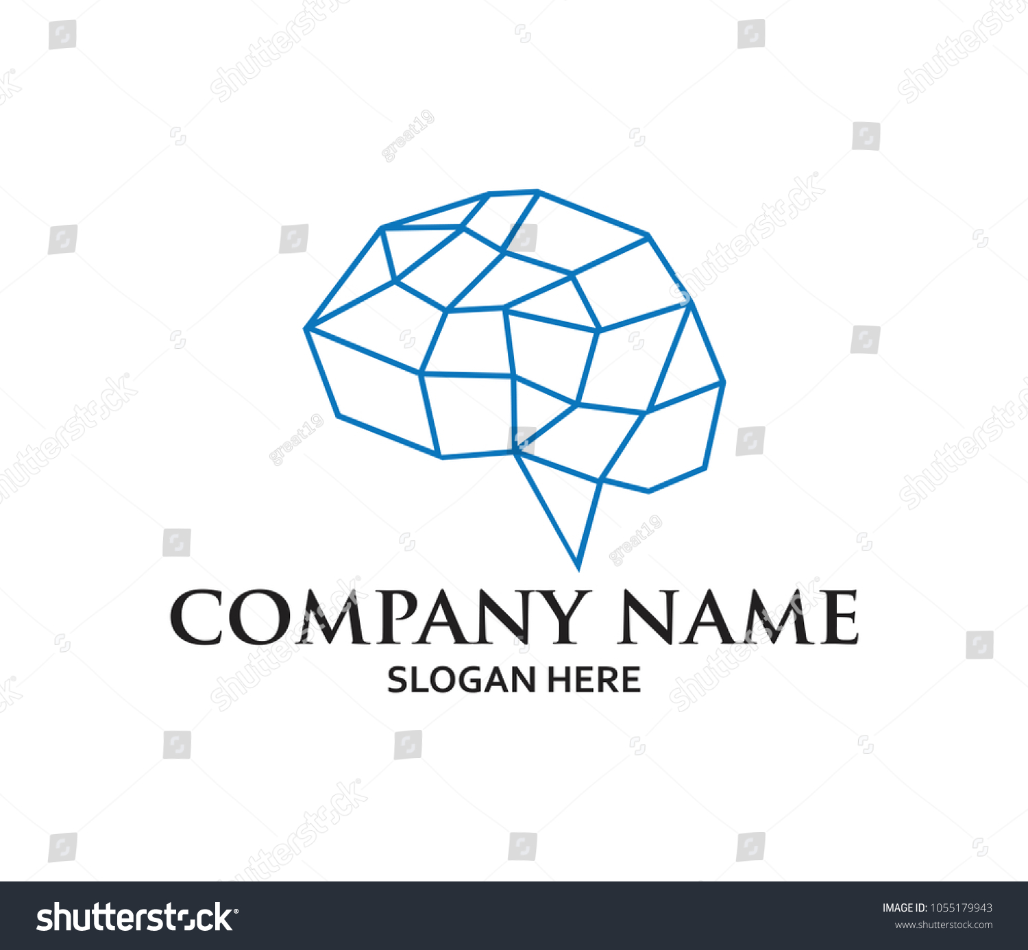 Creative Brain Smart Matrix Neuron System Stock Vector (Royalty Free ...