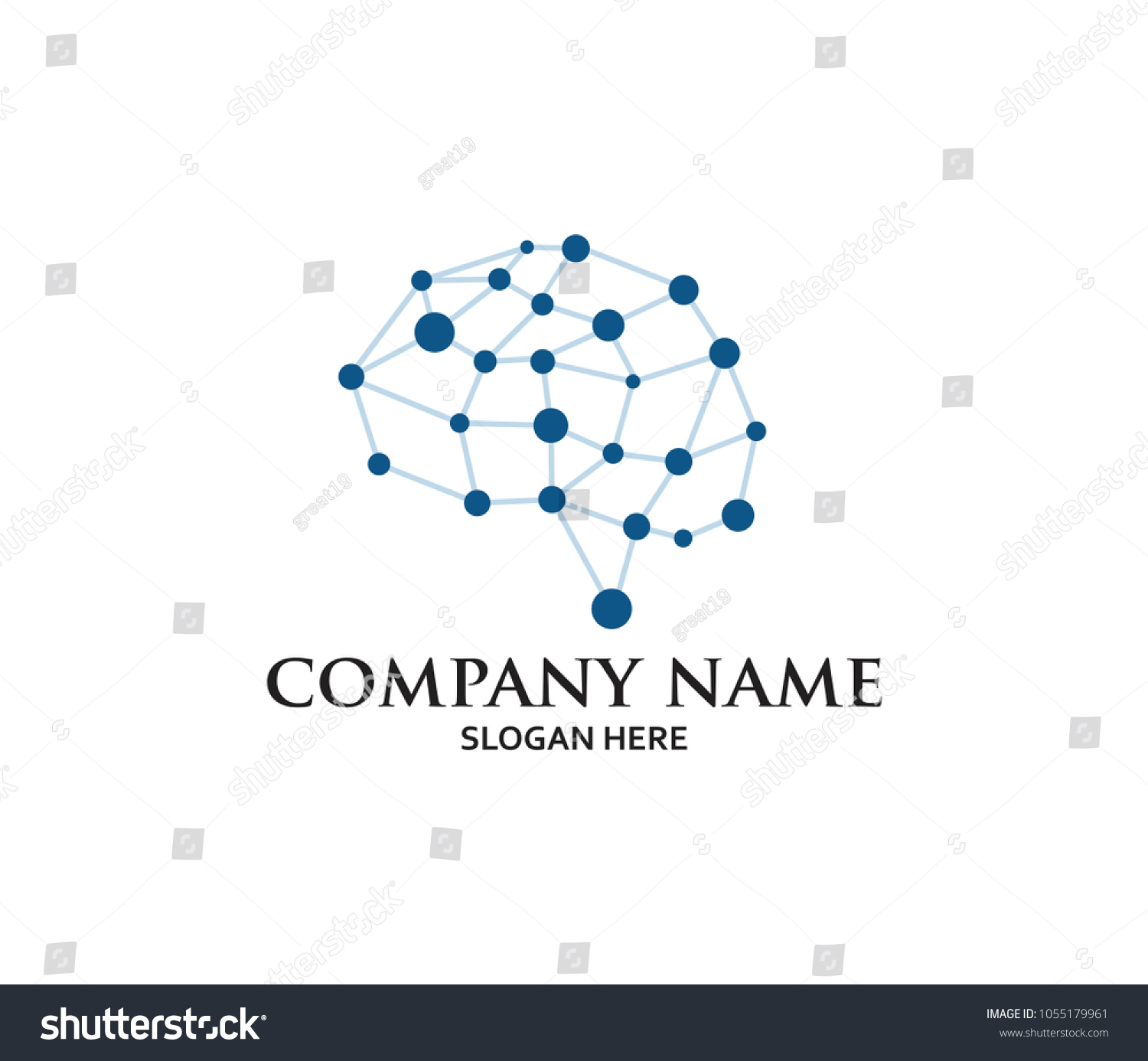 Creative Brain Smart Matrix Neuron System Stock Vector (Royalty Free ...