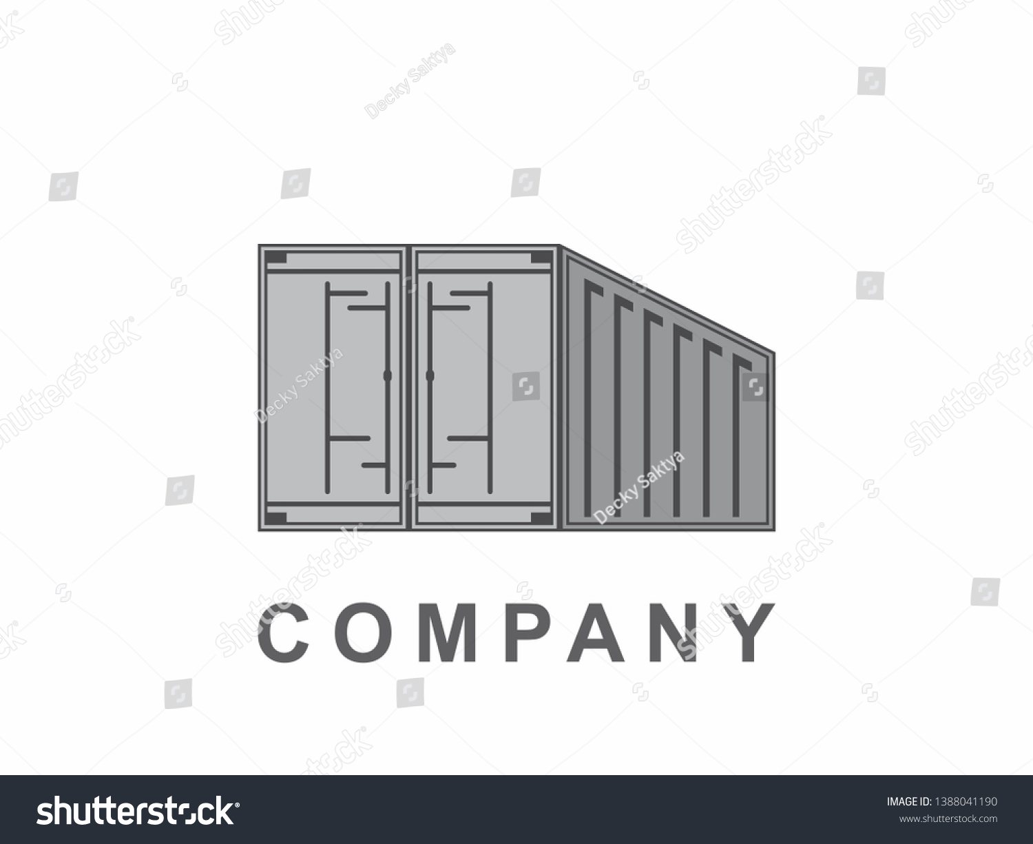 Creative Buildings Containers Box Logo Stock Vector (Royalty Free ...