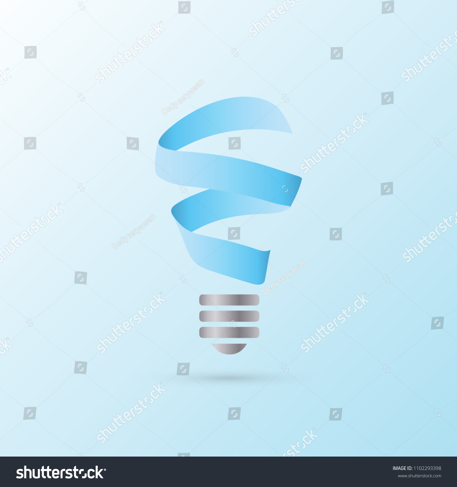 Creative Bulb Logo Design Stock Vector (Royalty Free) 1102293398