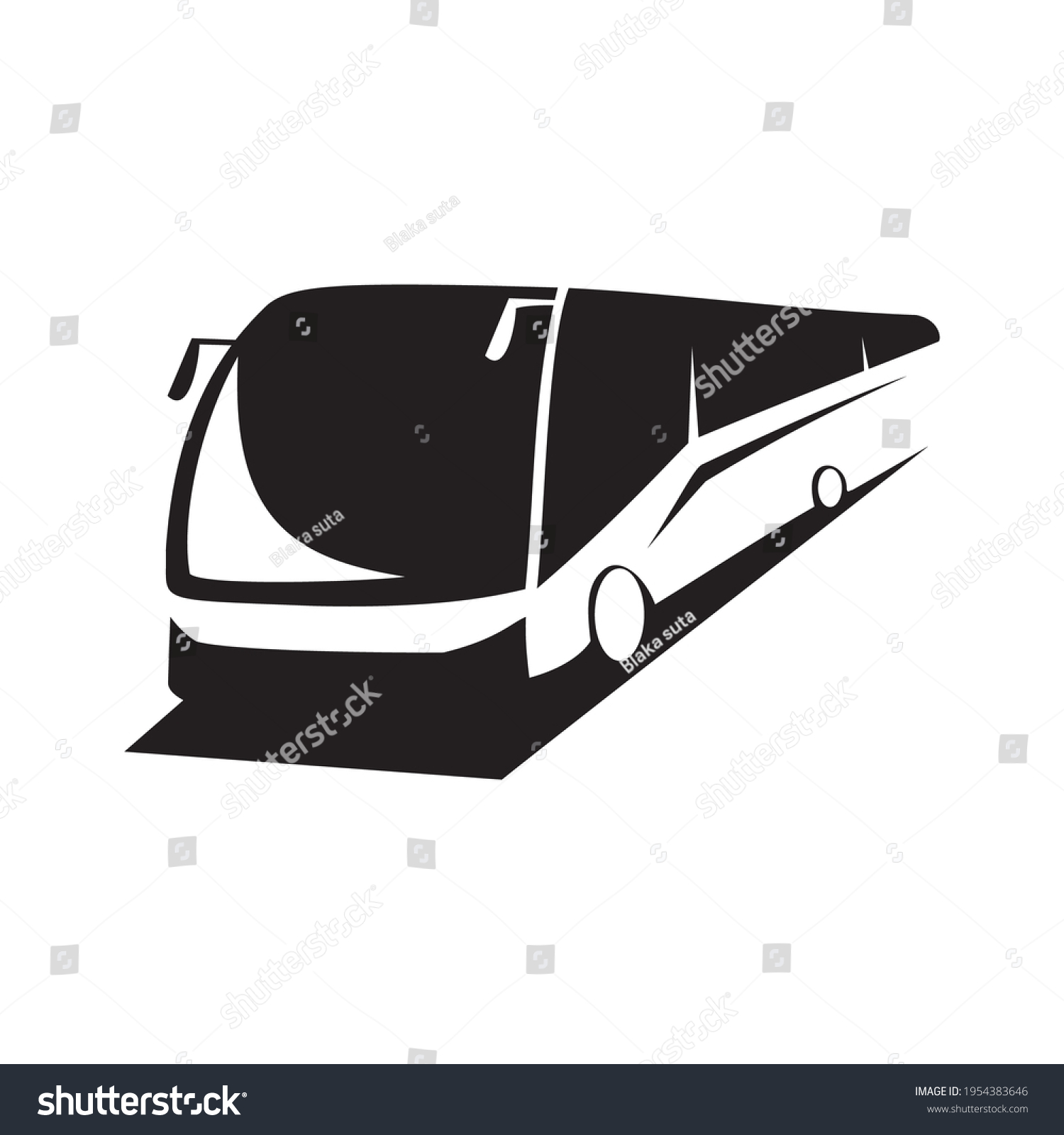 Creative Bus Tour Logo Template Stock Vector (Royalty Free) 1954383646